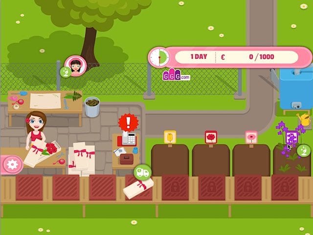 GIRL ON SKATES FLOWER POWER jogo online no JogosJogos.com