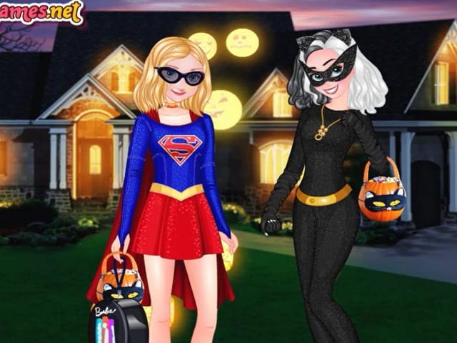 Anna And Elsa Halloween Night Jogo Online No