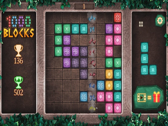 1000-BLOCKS jogo online no JogosJogos.com