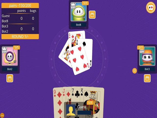 VIP SPADES jogo online no JogosJogos.com